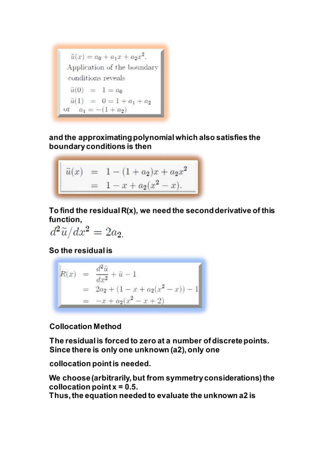 Method of weighted residuals | DOCX | Web Development | Internet