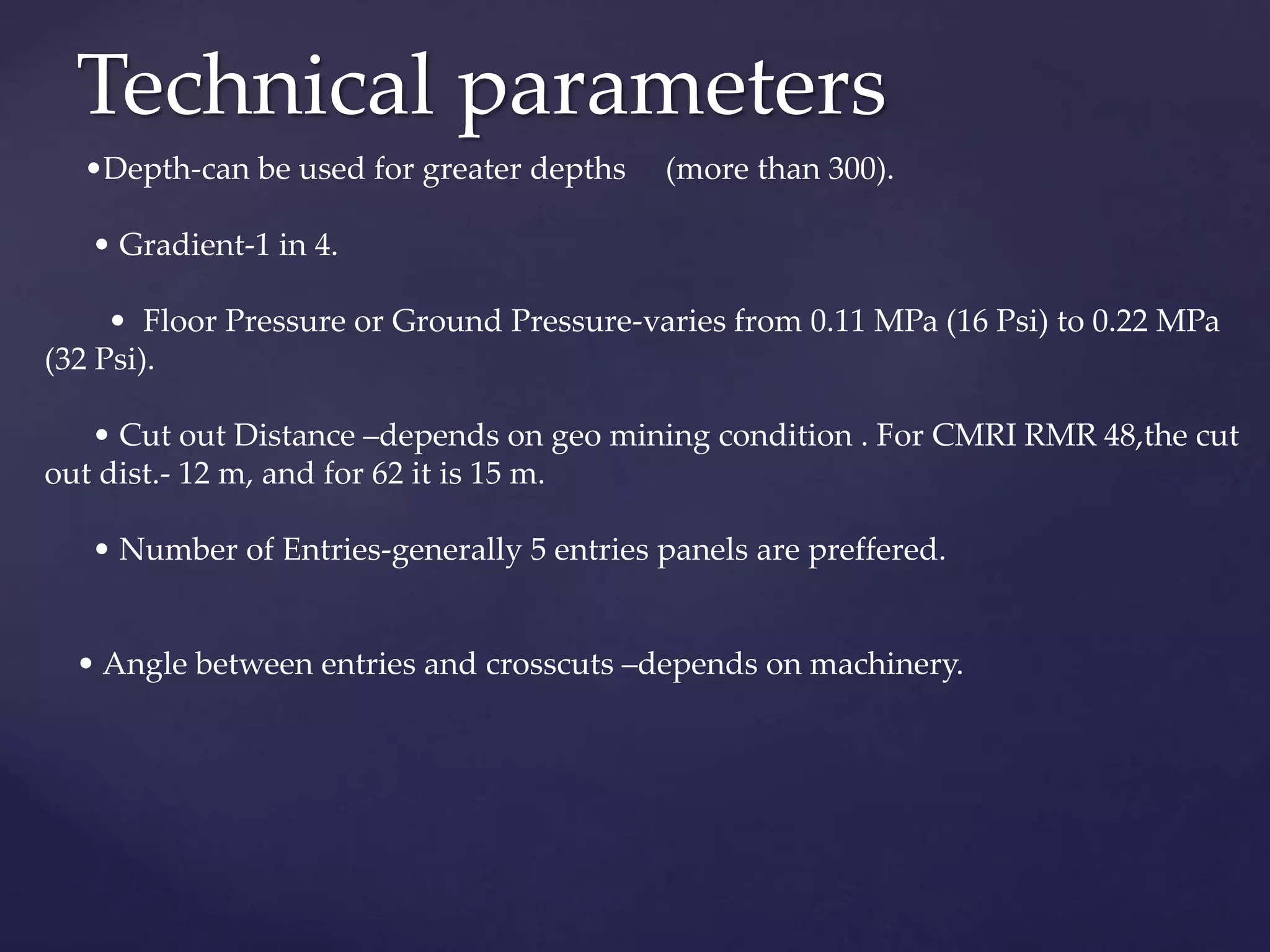 Method of working of continuous miner in underground coal | PPTX
