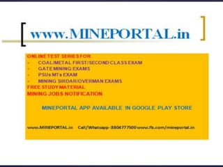 Method of working of continuous miner in underground coal | PPTX