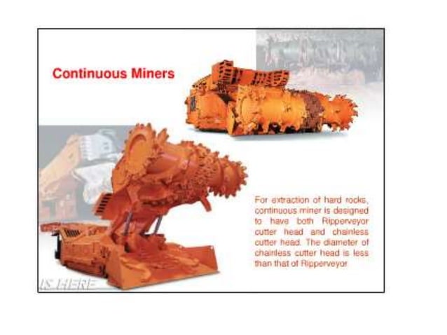 Method of working of continuous miner in underground coal | PPTX