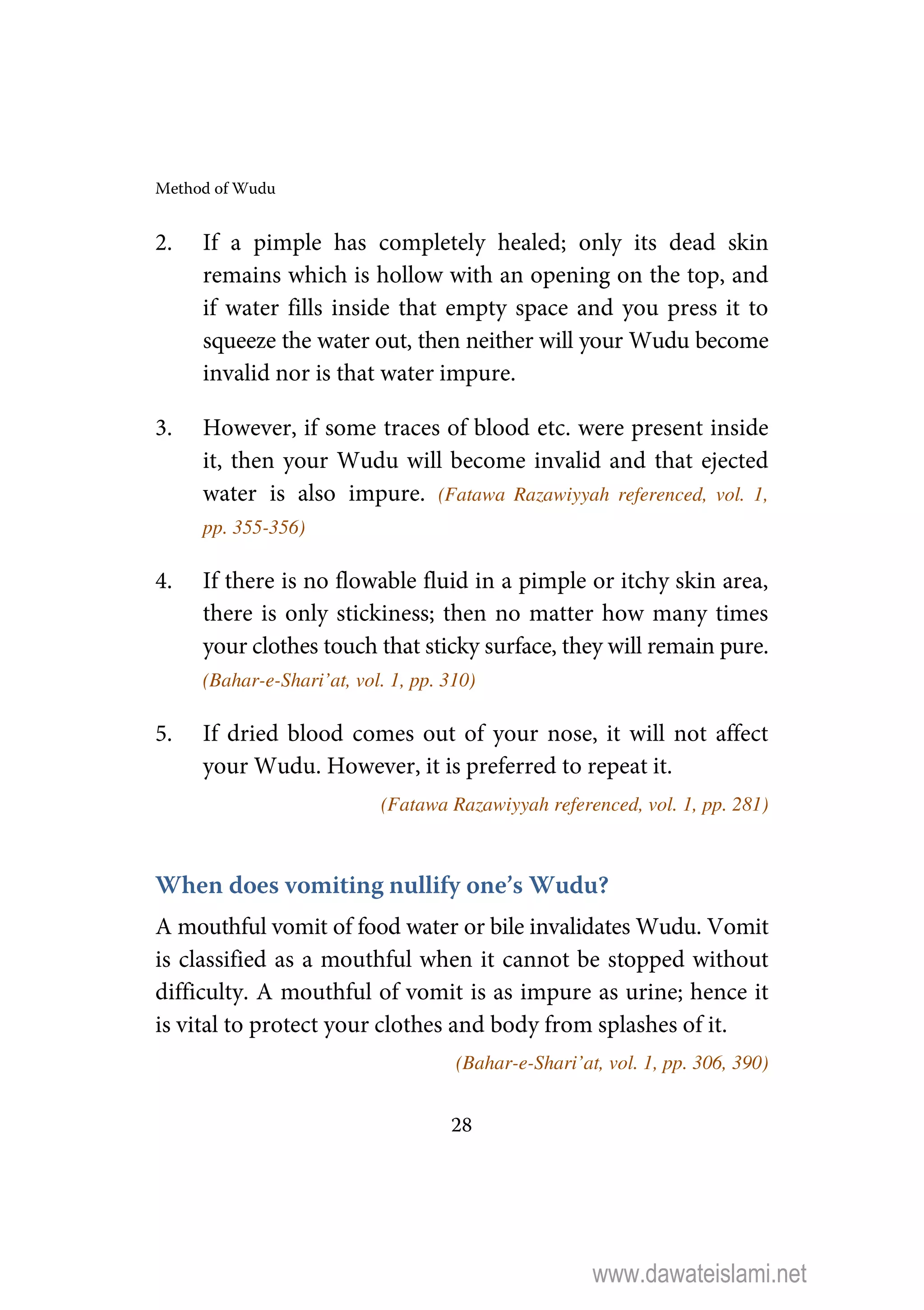 Islamic Book in English: Method of wudu (hanafi) | PDF