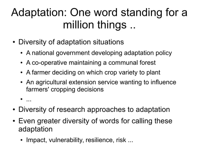 Methodological Choices In Problem Oriented Adaptation Research Ppt