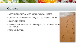 Methodological issues | PPTX