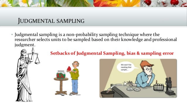Judgmental Sampling