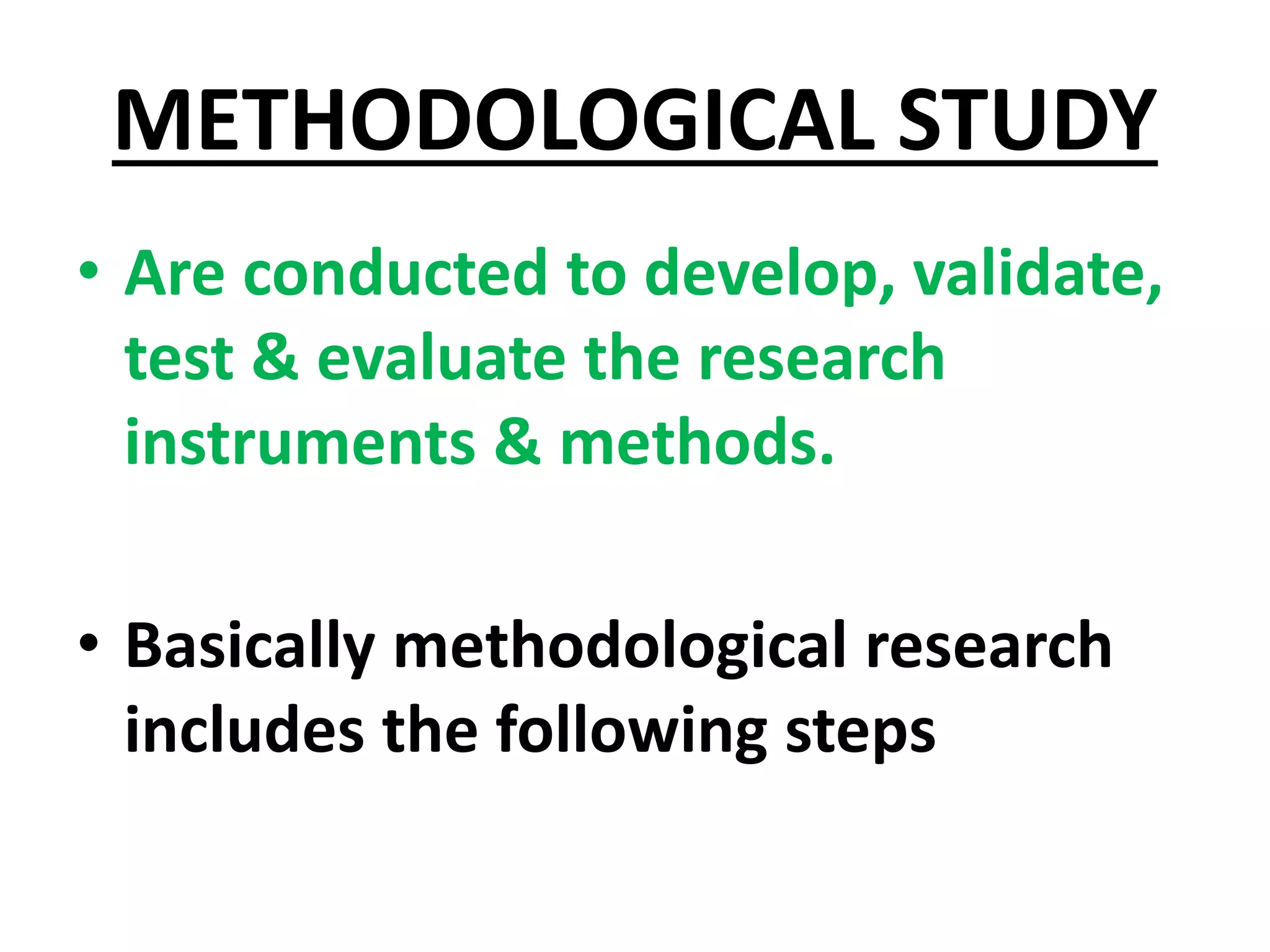 METHODOLOGICAL STUDIES | PPTX