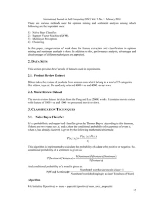 Methodological study of opinion mining and sentiment analysis ...