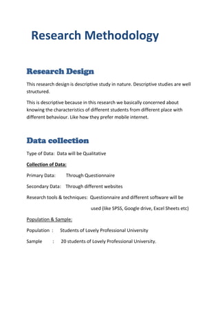 research methodology | PDF
