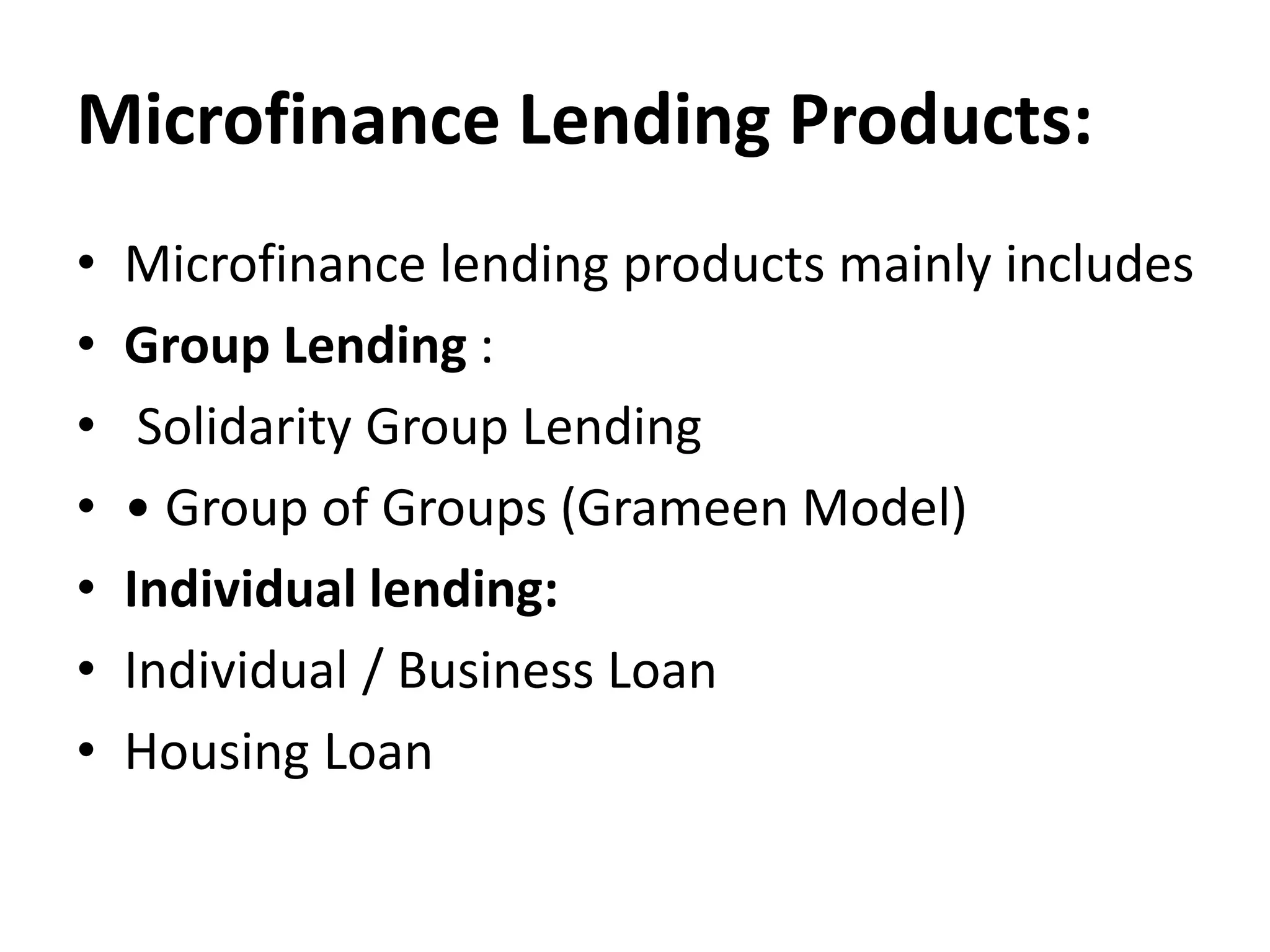 Introduction to Micro finance - the Lending Methodology | PPTX