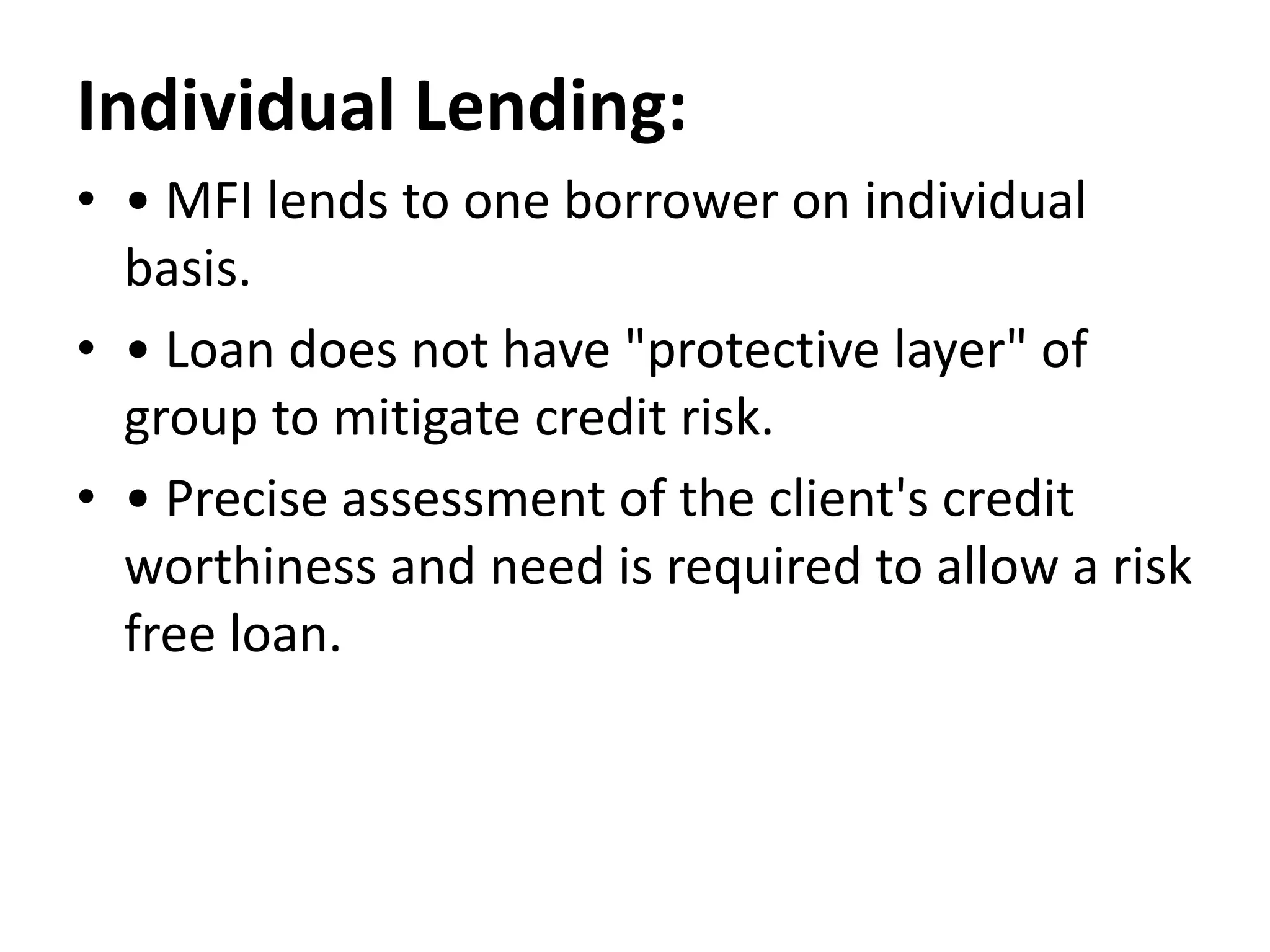 Introduction to Micro finance - the Lending Methodology | PPTX