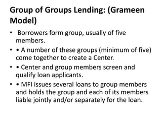 Introduction to Micro finance - the Lending Methodology | PPTX