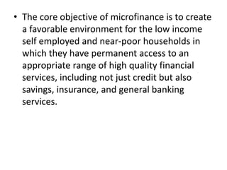 Introduction to Micro finance - the Lending Methodology | PPTX