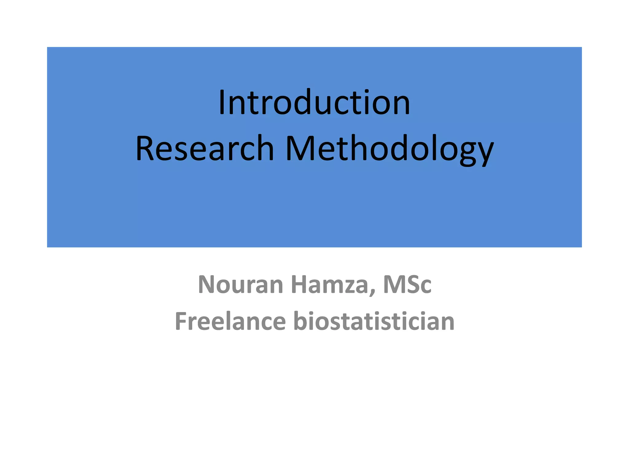 Introduction to Research Methodology | PPTX