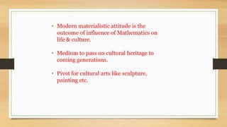 Values of Mathematics | PPTX