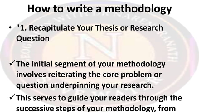 How to write Research methodology Thesis | PPTX | Science