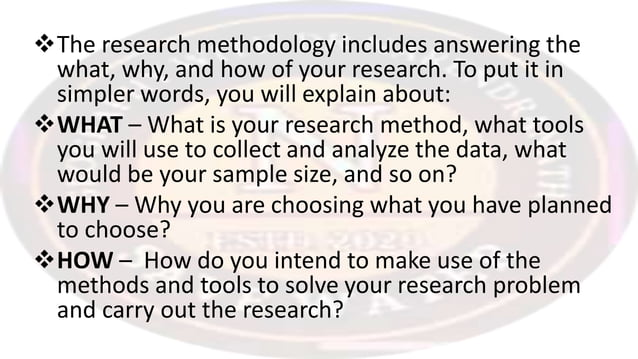 How to write Research methodology Thesis | PPTX | Science