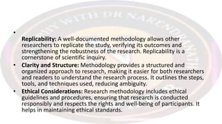 How to write Research methodology Thesis | PPTX | Science