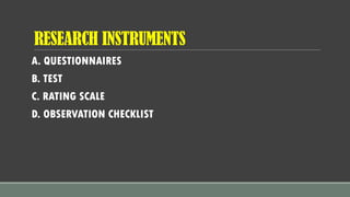 Practical Research II: Methodology PPT Pres. | PPT
