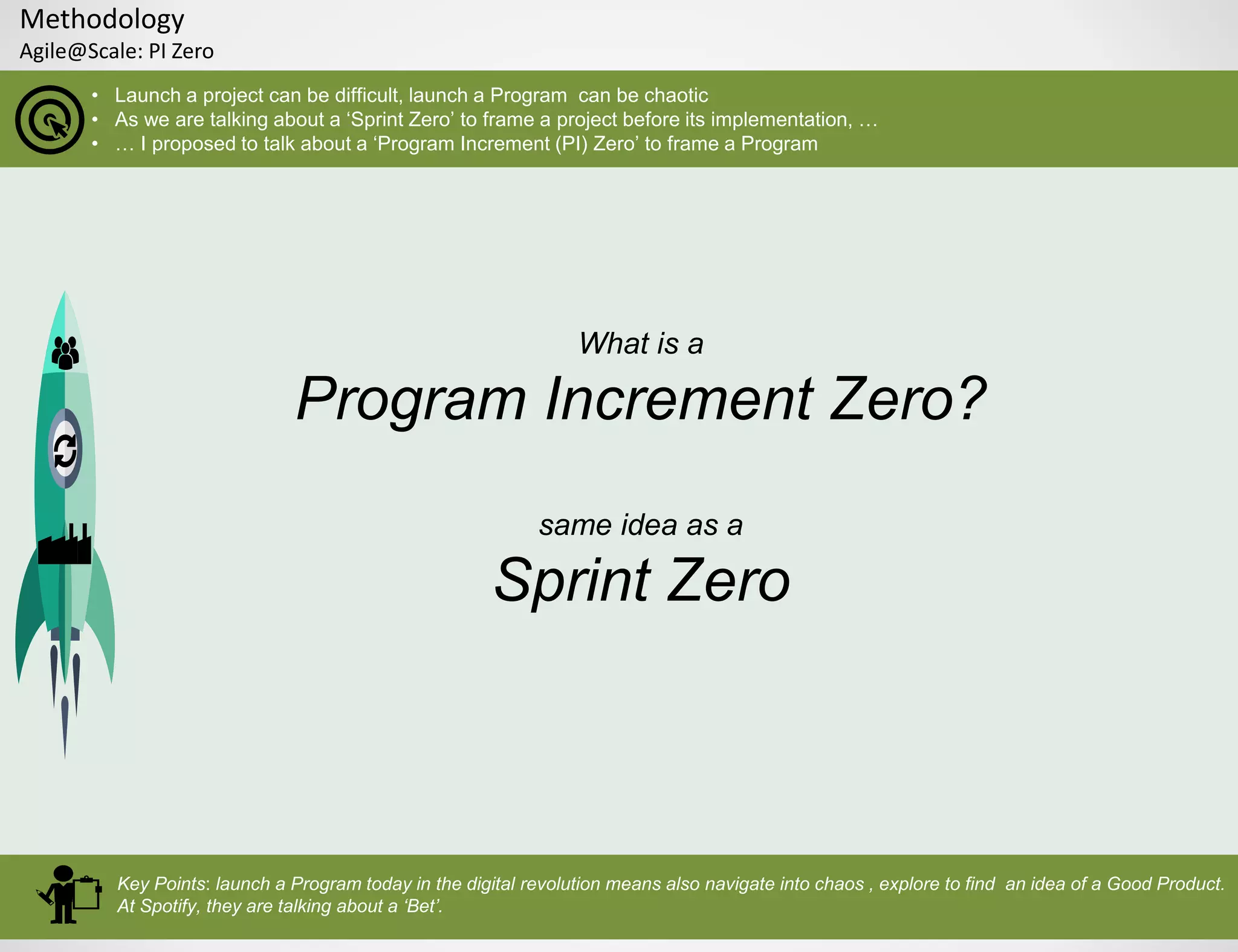 Methodology: agile@scale what is a 'PI Zero' | PDF