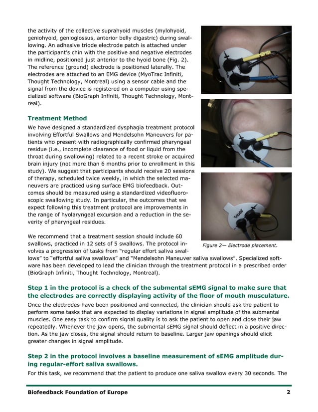 sEMG biofeedback in dysphagia | PDF