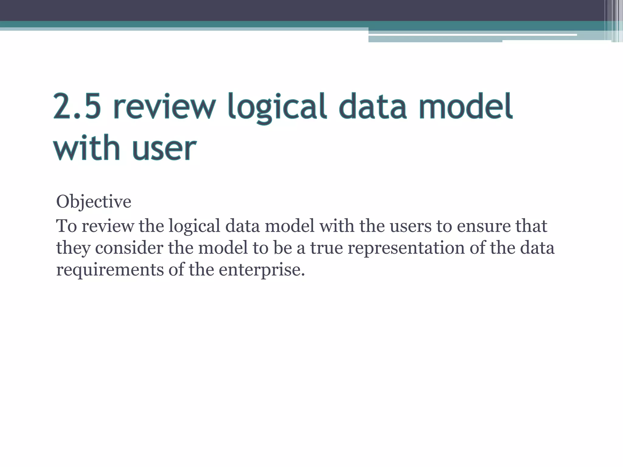 Methodology logical database design for the relational | PPTX