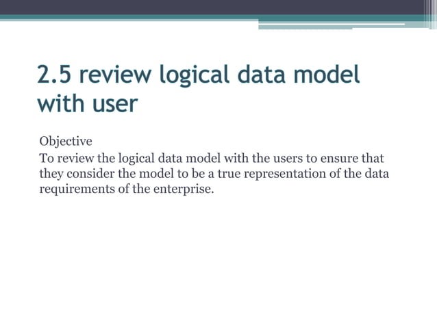 Methodology logical database design for the relational | PPTX