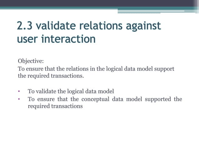 Methodology logical database design for the relational | PPTX