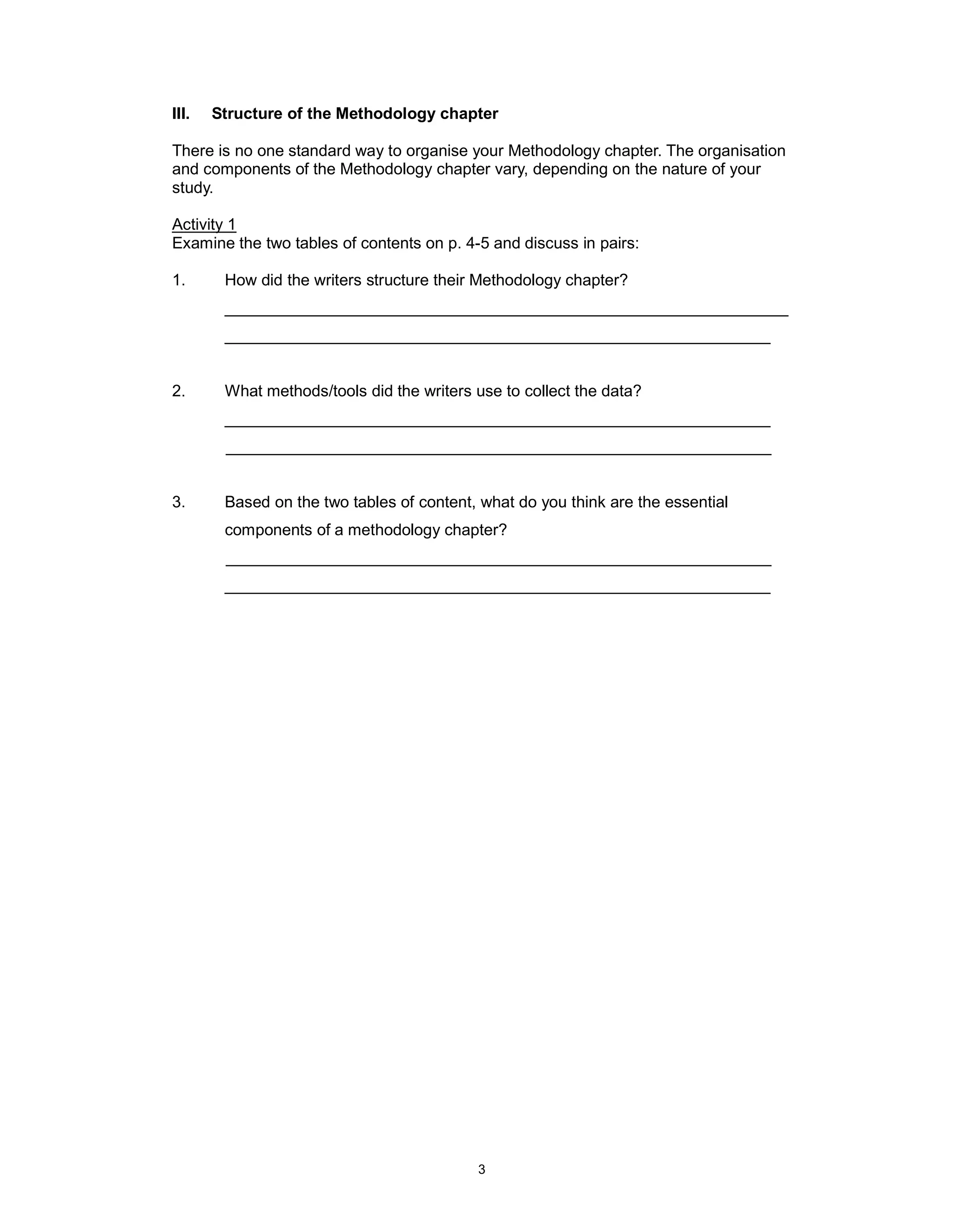 Methodology chapter | PDF