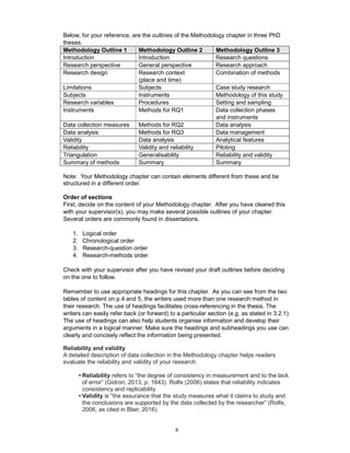 Methodology chapter | PDF