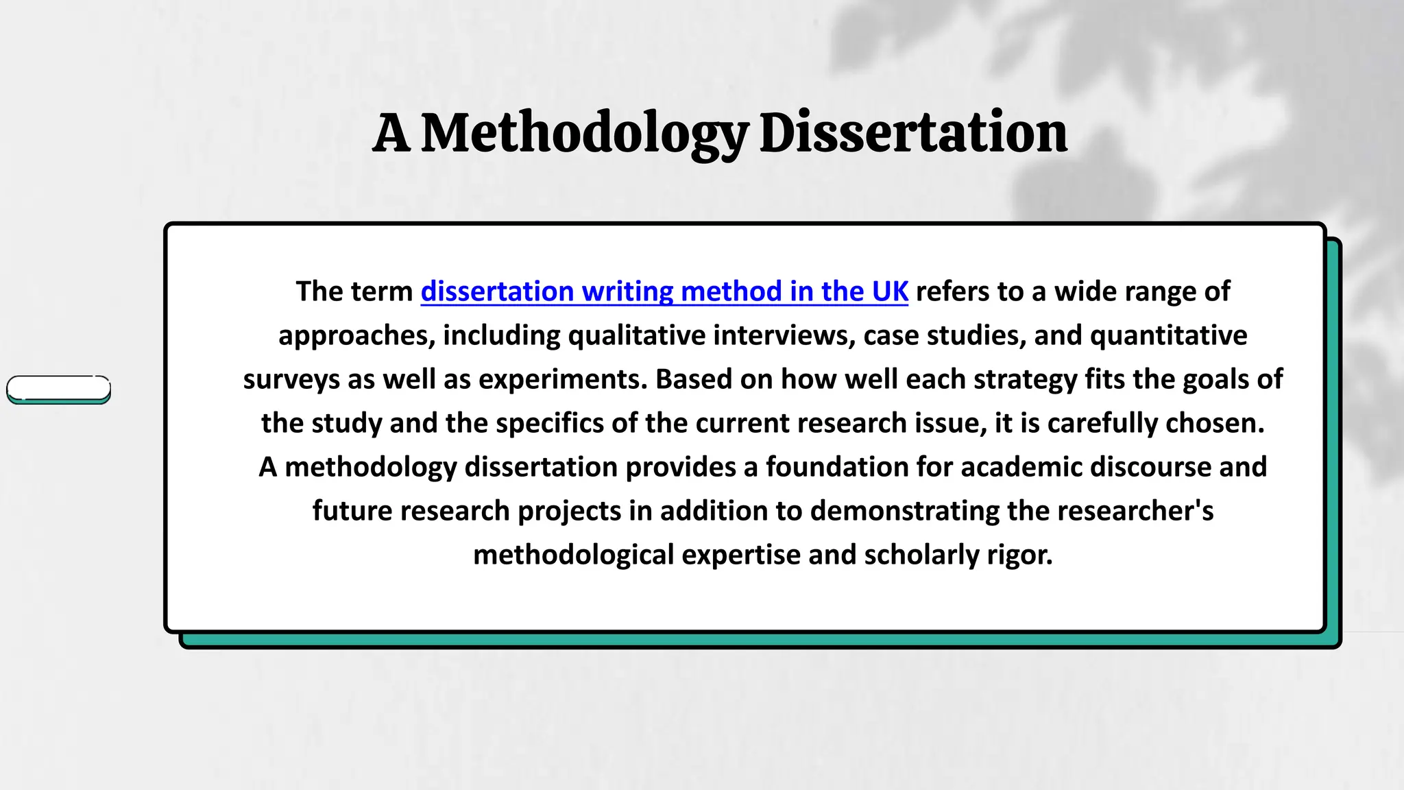 Methodology Dissertation In Liverpool.pptx