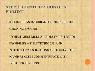 Methodology For Formulation And Appraisal of a Project | PPT