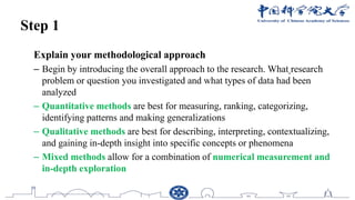 Methodology in scientific writing | PPTX