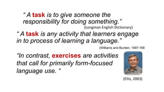 METHODOLOGY I TASK BASED LANGUAGE TEACHING | PPT