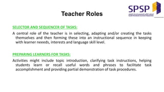 METHODOLOGY I TASK BASED LANGUAGE TEACHING | PPT