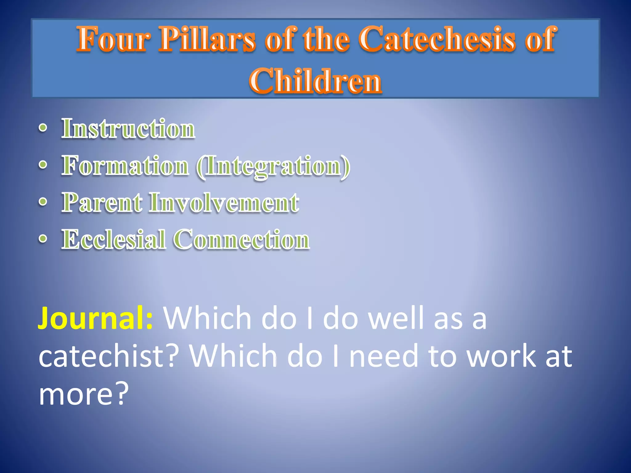Methodology of catechesis 2 | PPTX
