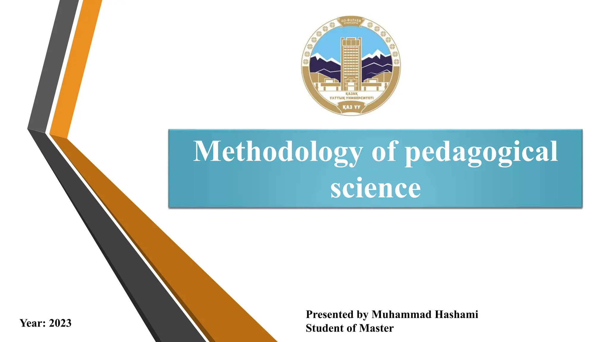 Methodology of pedagogy ppt.pptx | Educational Assessment | Education