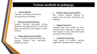 Methodology of pedagogy ppt.pptx | Educational Assessment | Education