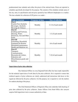 Methodology of price collection and computing price in Pakistan | PDF