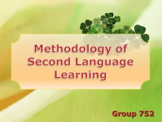 Methodology of second language learning | PPS