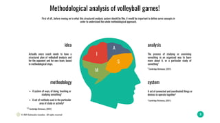 Methodological analysis of volleyball games | PPT