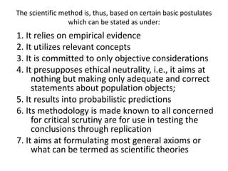 The difference between Method and Methodology | PPTX