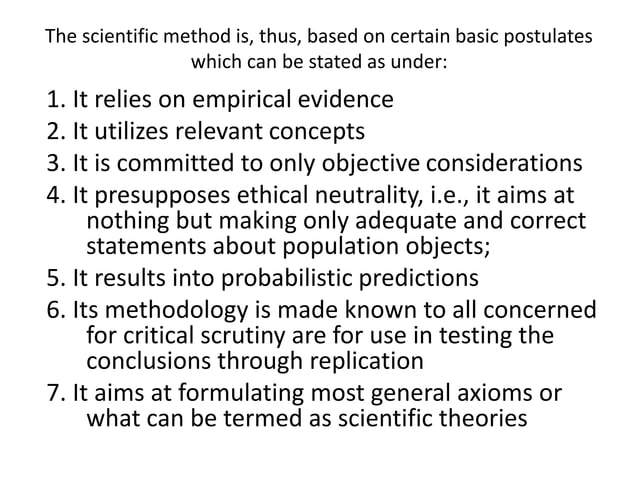 The difference between Method and Methodology | PPTX