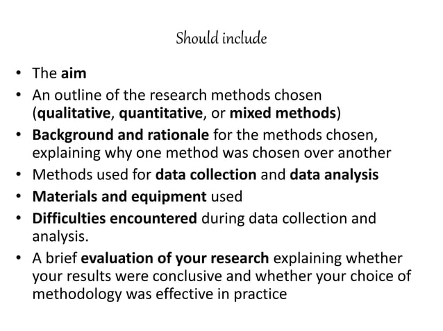 The difference between Method and Methodology | PPTX