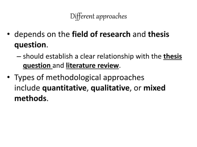 The difference between Method and Methodology | PPTX