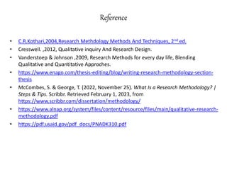The difference between Method and Methodology | PPTX