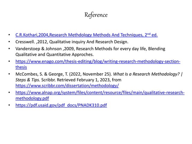 The difference between Method and Methodology | PPTX