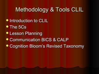 Methodology & Tools CLIL | PPS