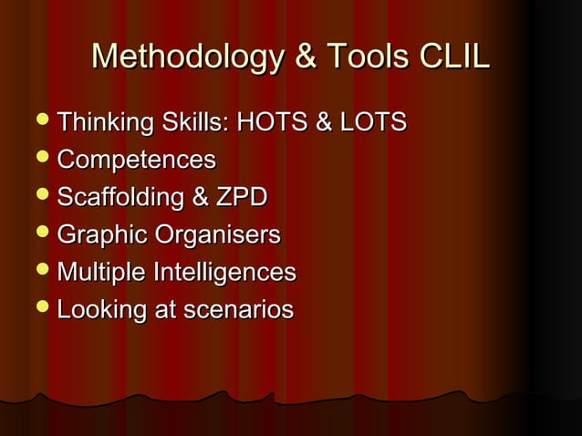 Methodology & Tools CLIL | PPT