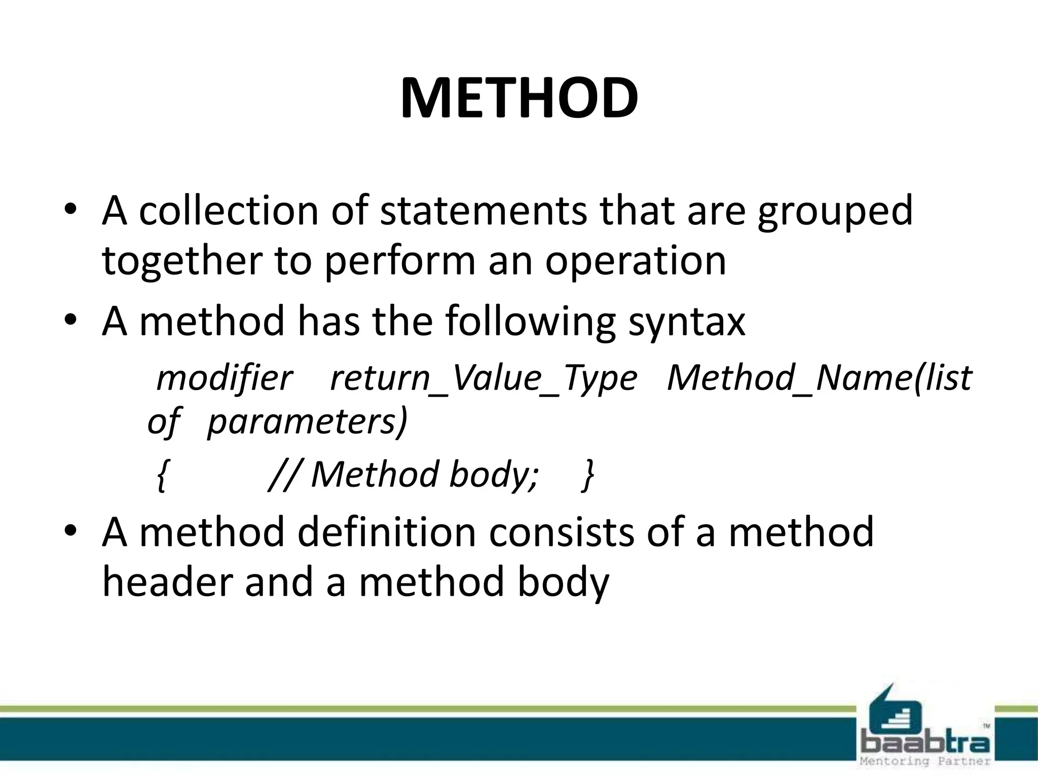 Method overloading | PPTX