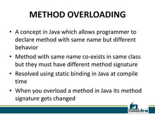 Method overloading | PPTX