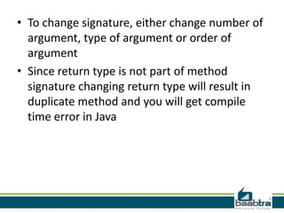 Method overloading | PPTX